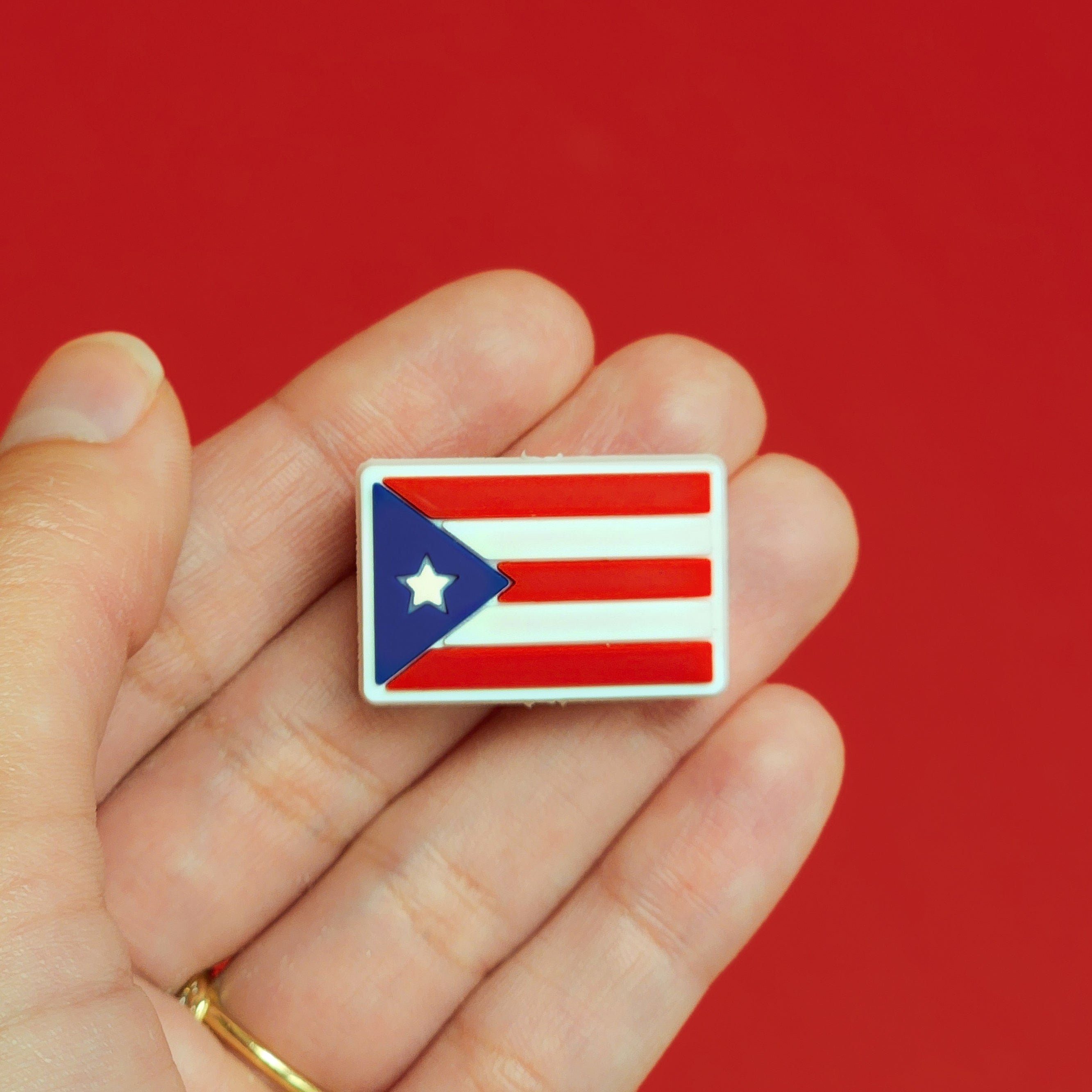 Bandera de Puerto Rico - Silicone Bead, 1pc | Alonso Sobrino
