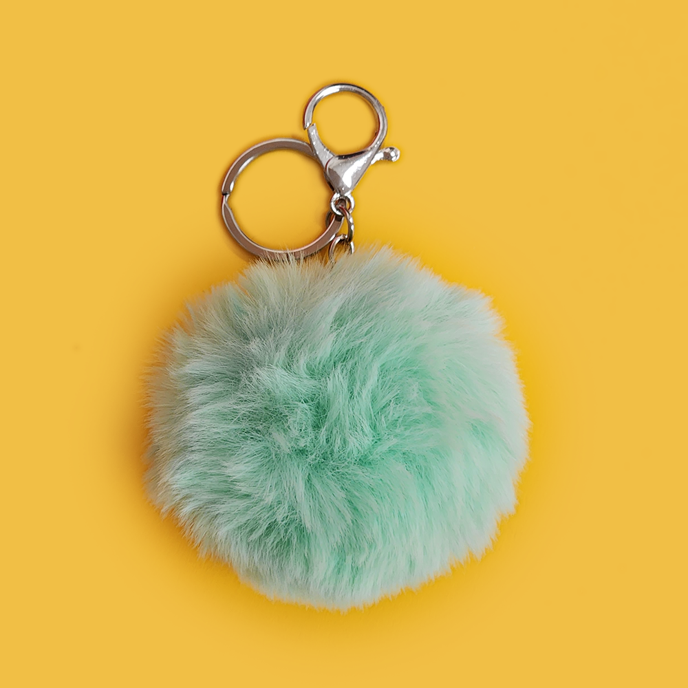 Mint Pom-Pom Keychain; 1 Piece | Alonso Sobrino