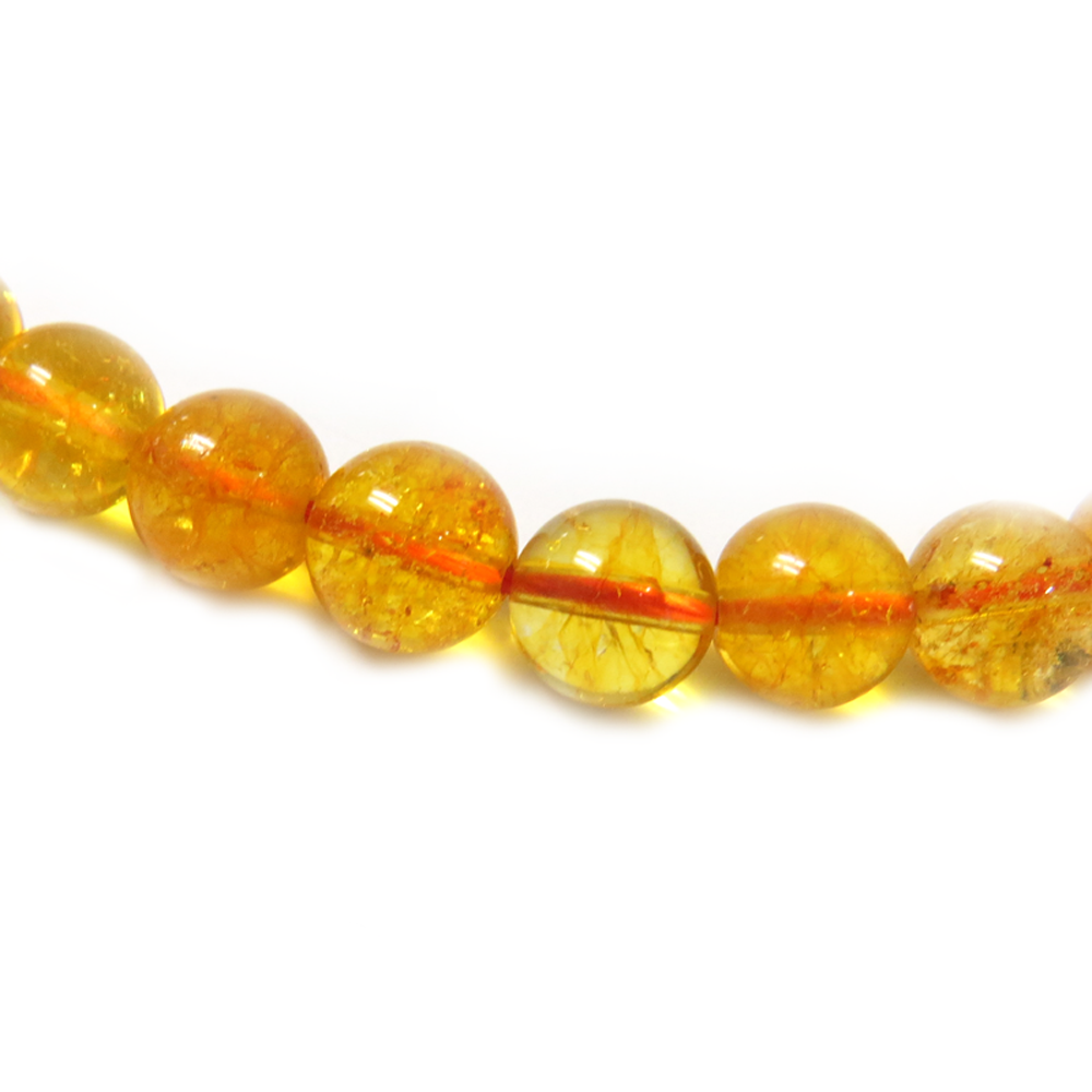Citrine Smooth Round Bead, 10mm - 1 strand | Alonso Sobrino