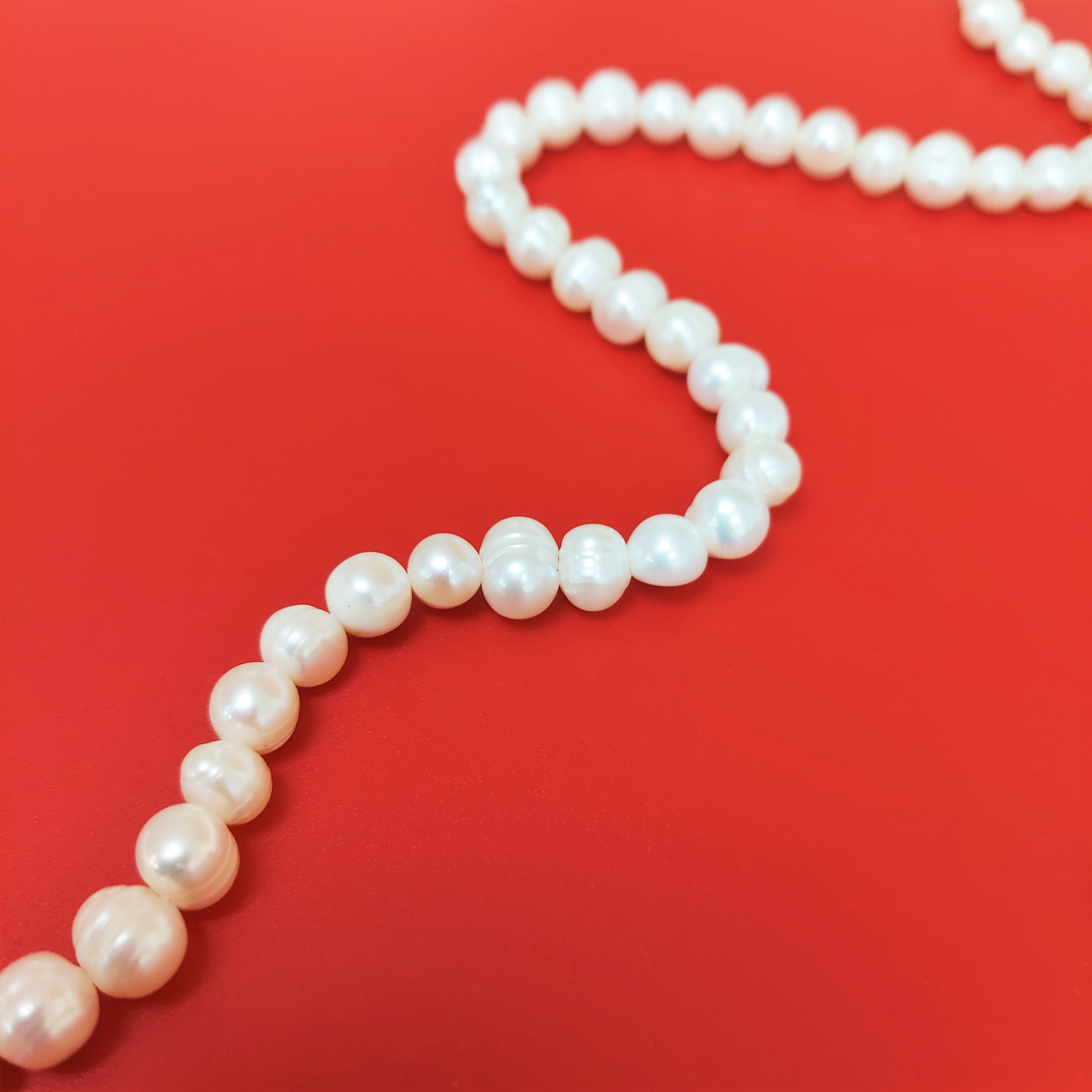 Perlas de Agua Dulce 8x9mm - Potato Shape / Freshwater Pearls | Alonso ...