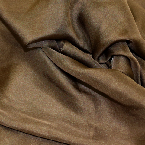Silk Chiffon Fabric, 56"- 58" Wide, 100% Natural Silk, Brown | Alonso ...