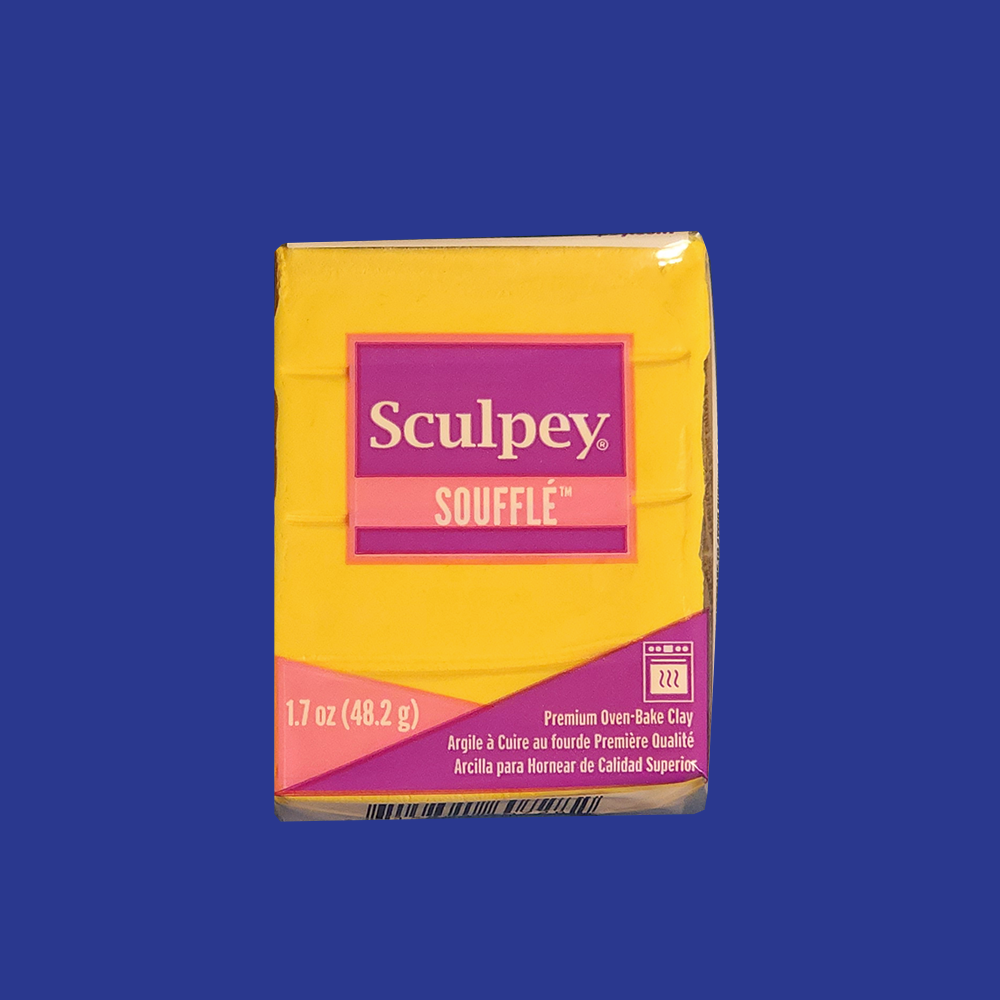 Polymer Clay Souffle; Canary; 1 piece | Alonso Sobrino