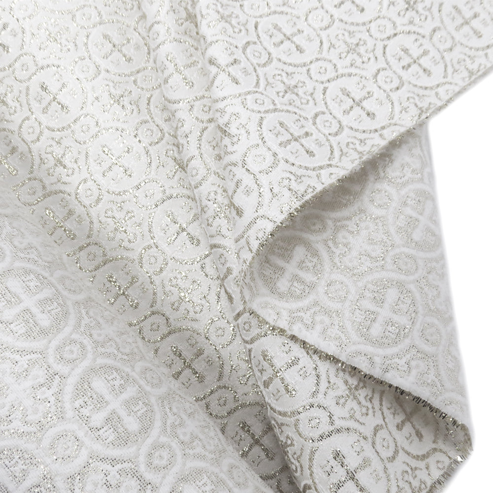Tela Liturgica / Lurex Liturgia Fabric, 60" Wide - 100% Polyester, Sil ...
