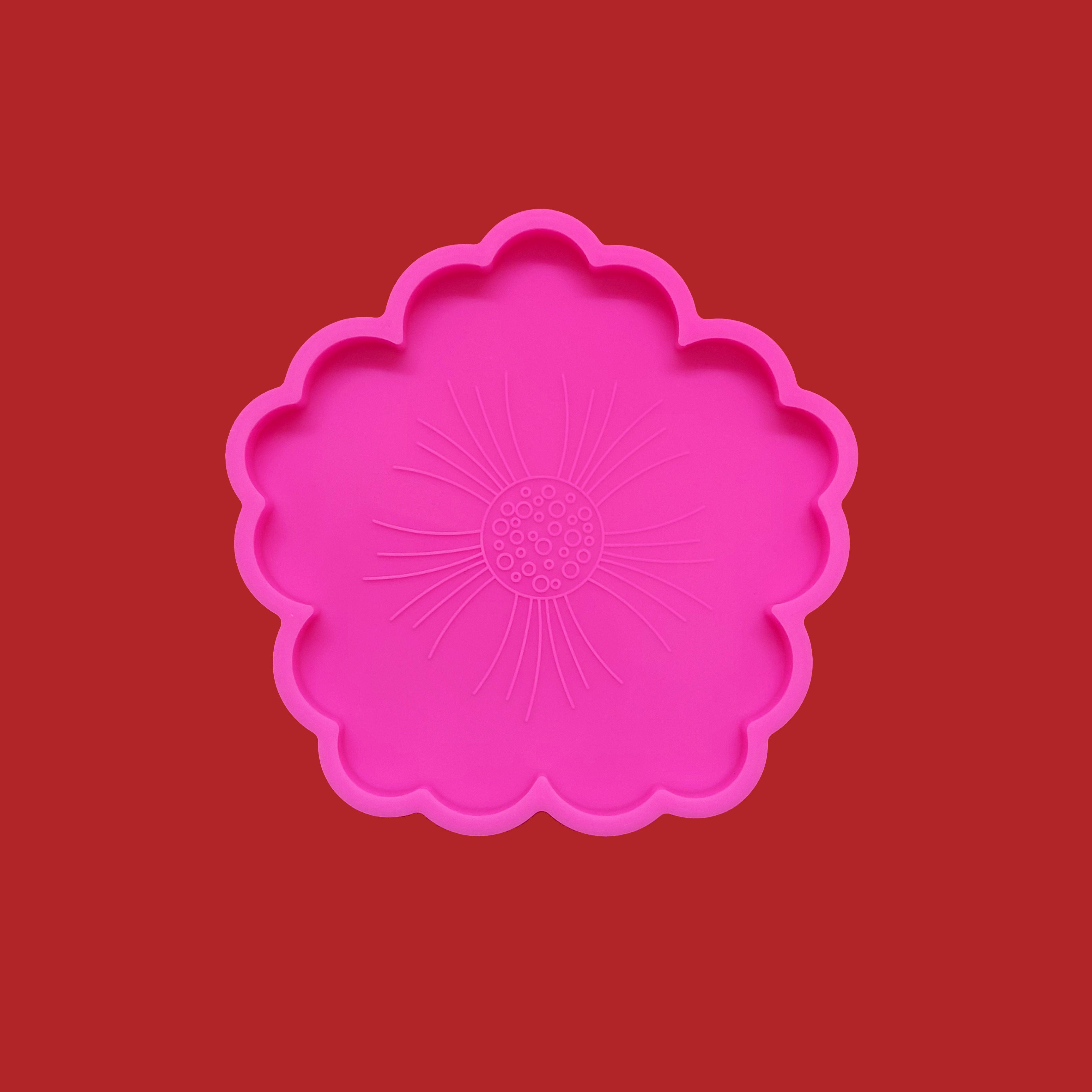 Poppy Flower - Molde de Silicona; Aprox. 4.5"x4.5" | Alonso Sobrino