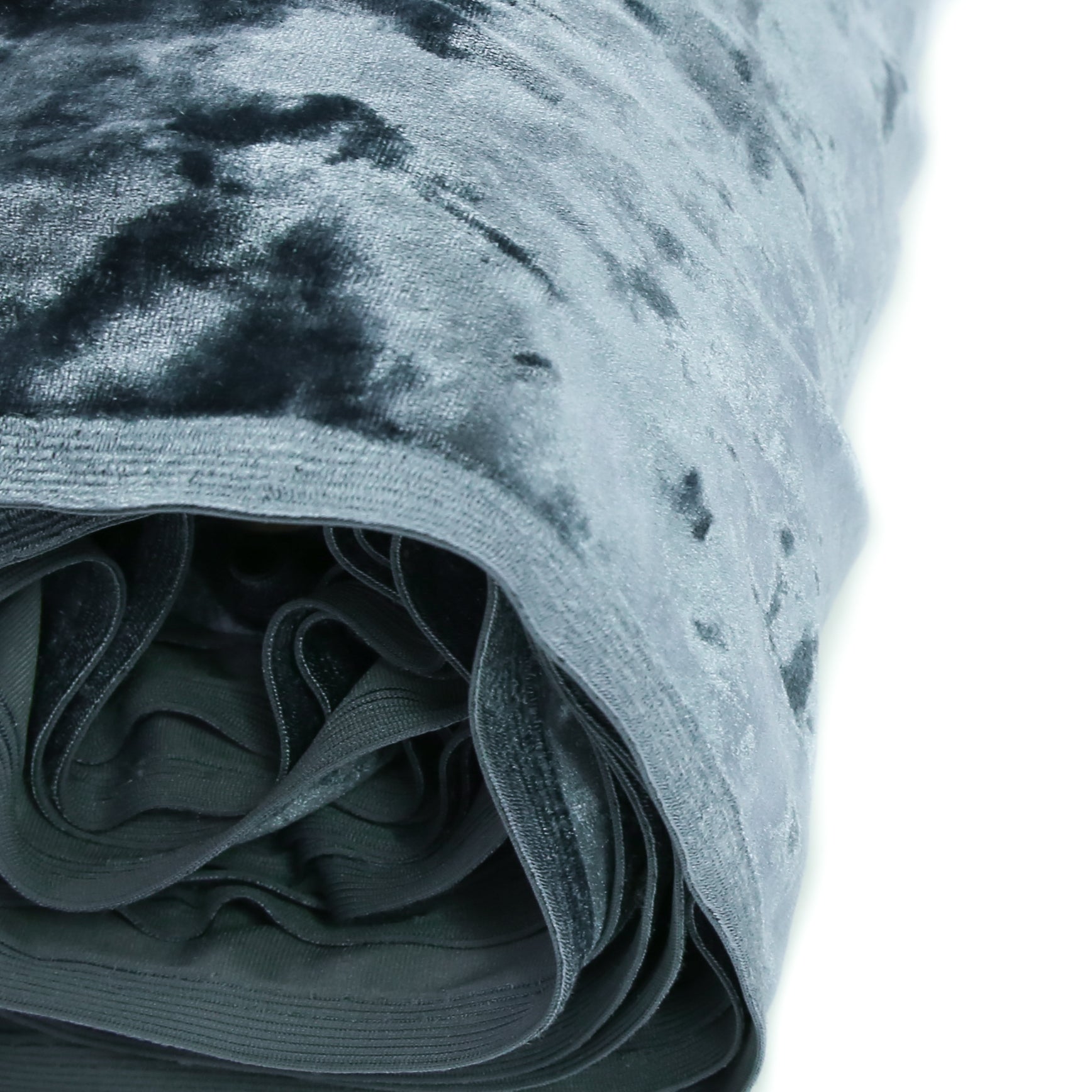 Velvet Stretch Fabric, 58" Wide - 100% Polyester, Blue - Gray | Alonso ...