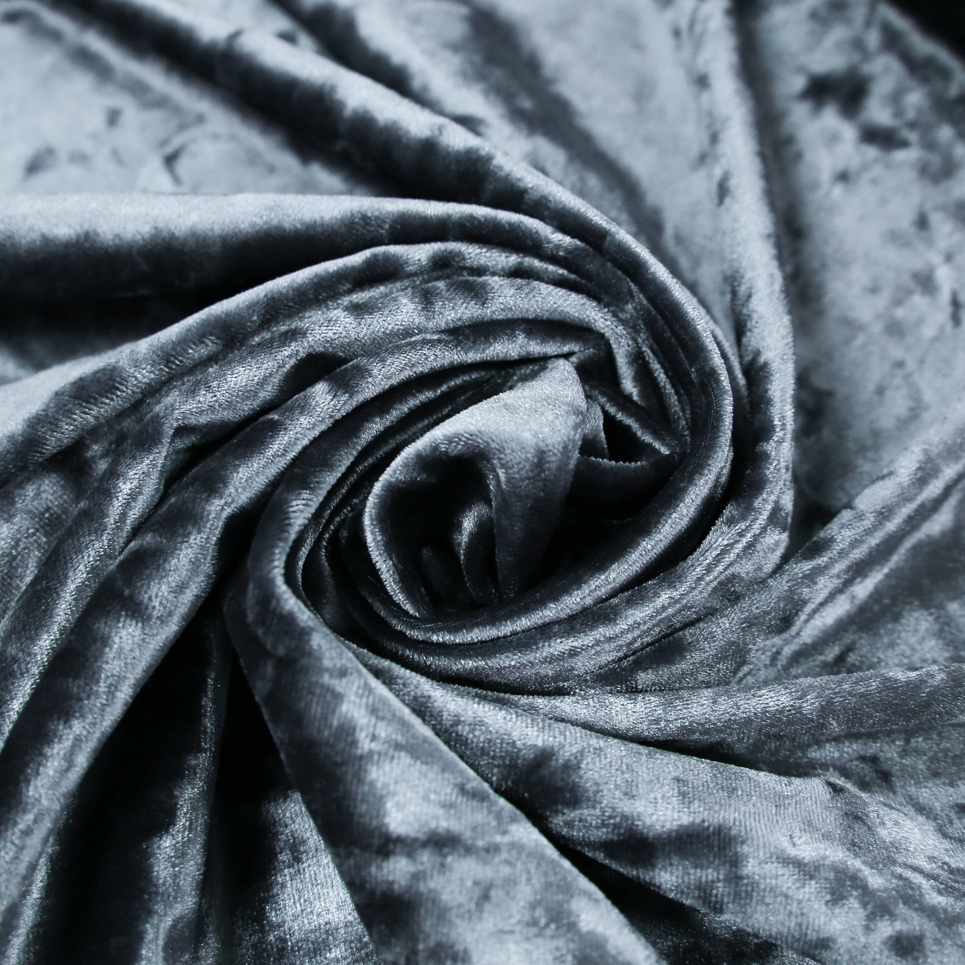 Velvet Stretch Fabric, 58" Wide - 100% Polyester, Blue - Gray | Alonso ...