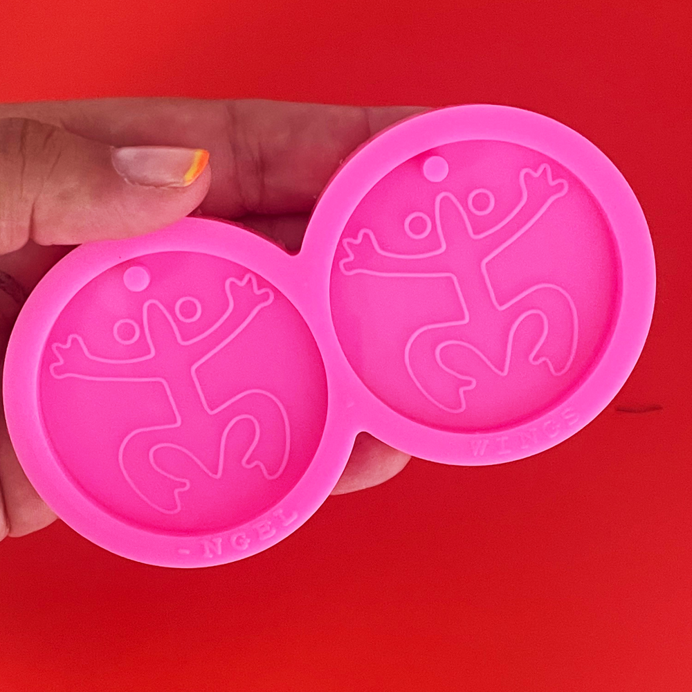 Large Coquí Earrings Silicone Mold for Resin Pendant | Alonso Sobrino